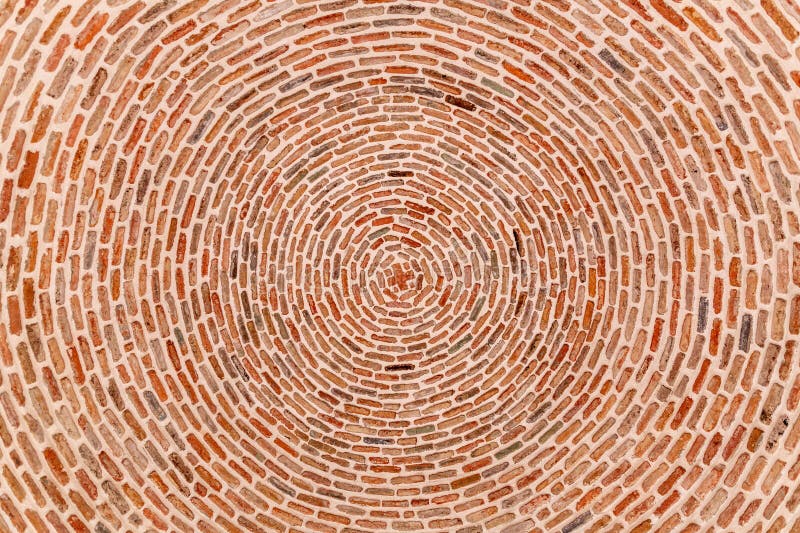 Round Shaped Brick Ceiling Close Up, Traditional Georgian Architecture ...