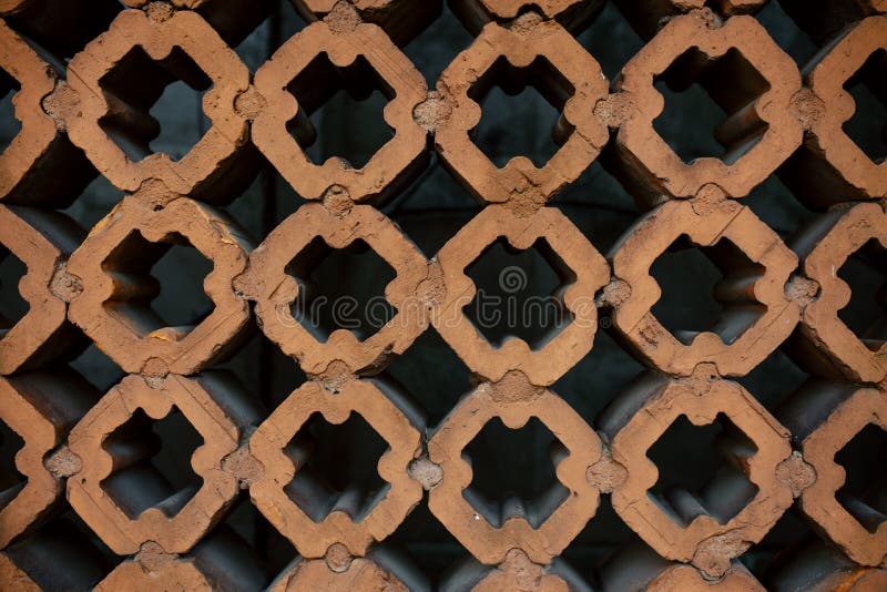 A Round-shaped Design Brick Wall Stock Image - Image of steel, seamless ...