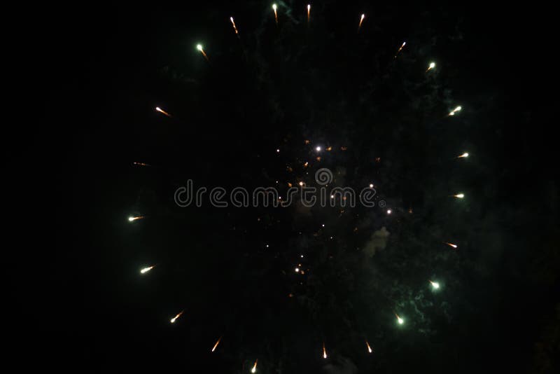 Round fireworks explosion stock image. Image of motion - 326485335