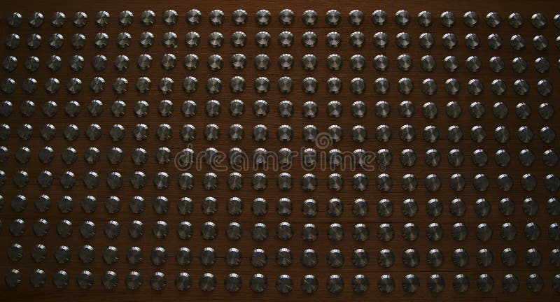 Round shaped metal studs stock photo. Image of stainless - 214593332