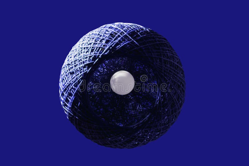 Round-shaped Wicker Lamp with Light Bulb Stock Photo - Image of decor ...