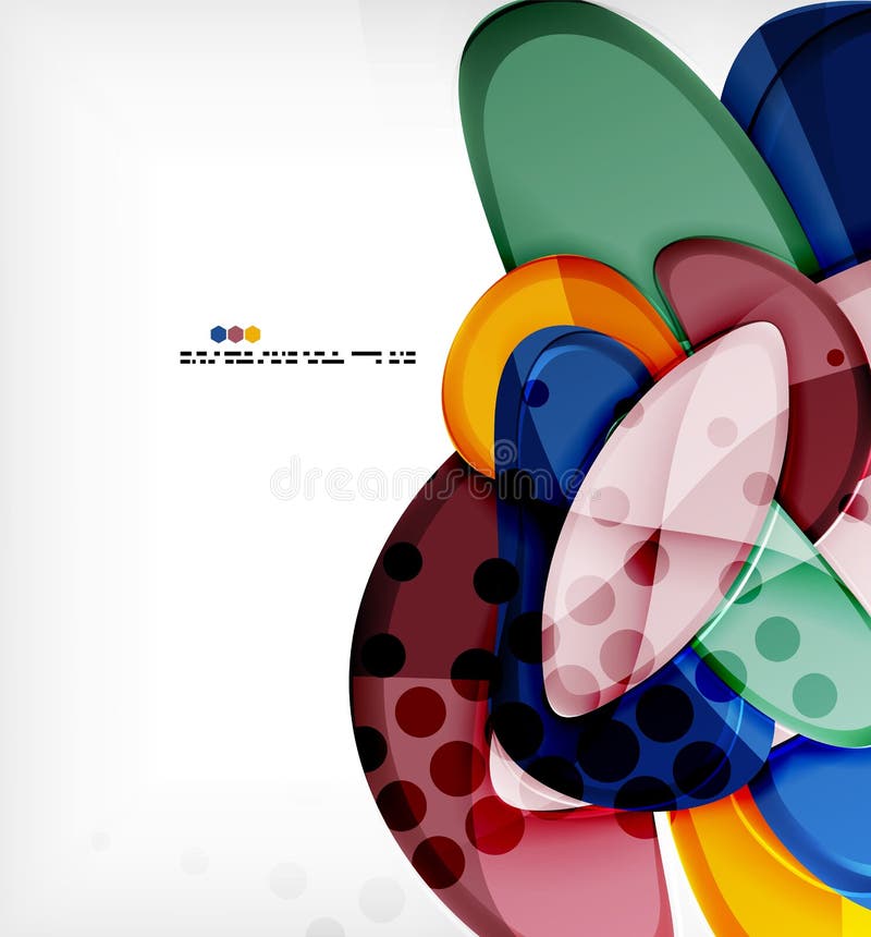 Round Shapes Abstract Vector Background Stock Vector - Illustration of ...