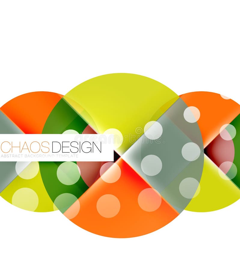 Round Shapes, Circle Banner with Sample Text Stock Illustration ...