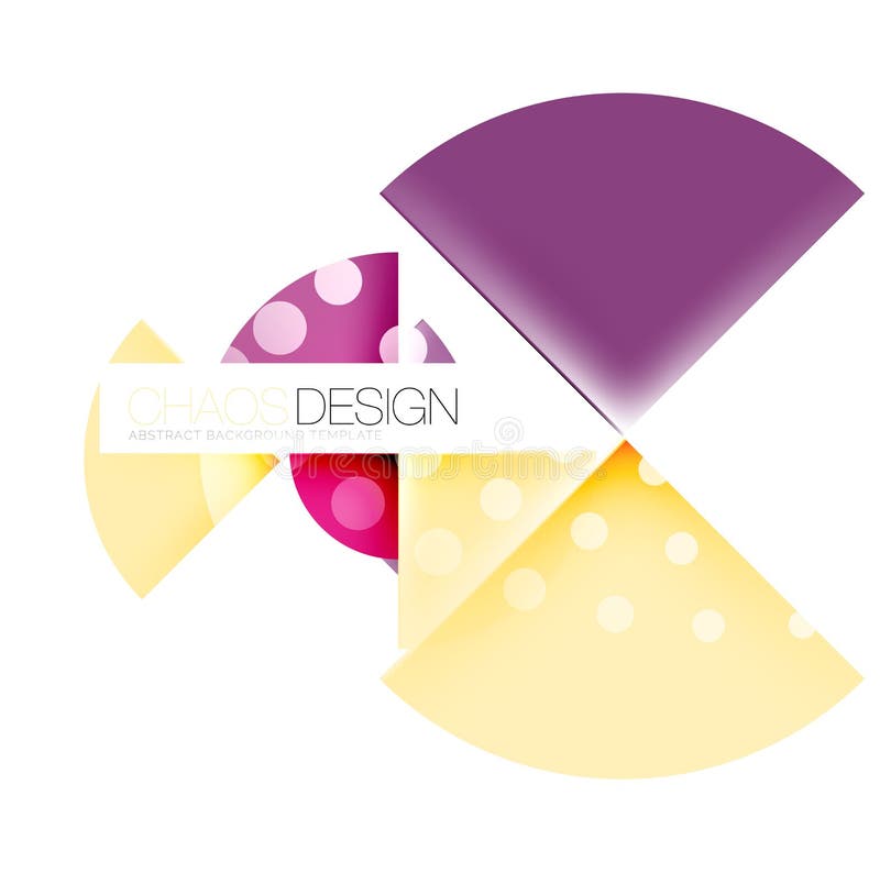 Round Shapes, Circle Banner with Sample Text Stock Illustration ...