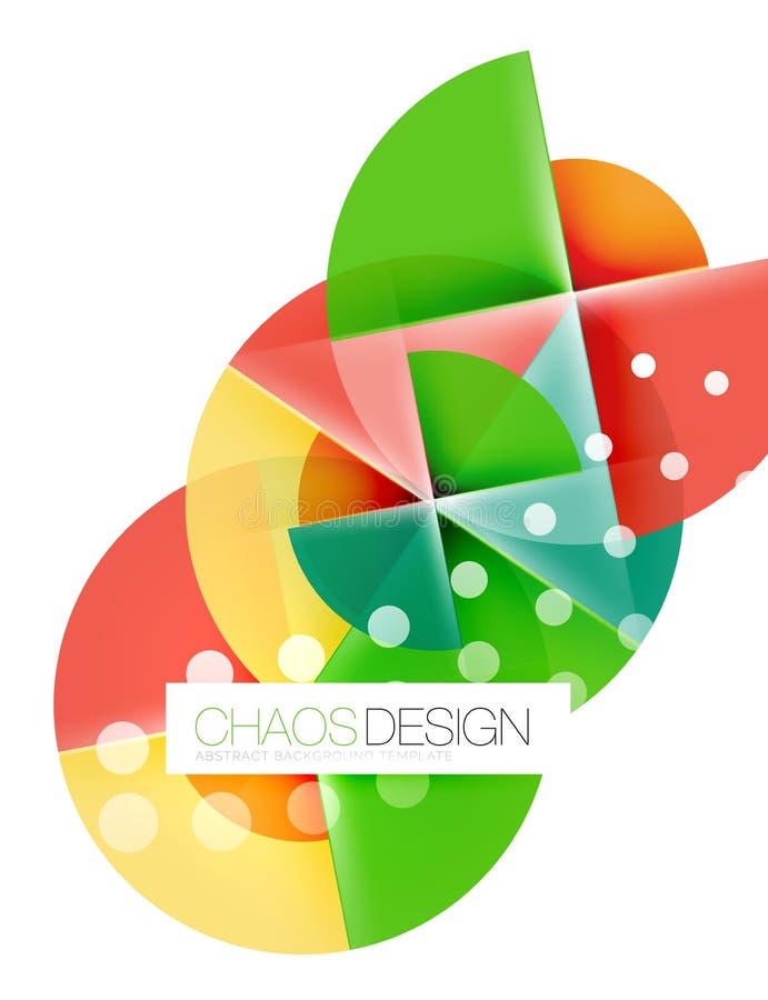 Round Shapes, Circle Banner with Sample Text Stock Illustration ...