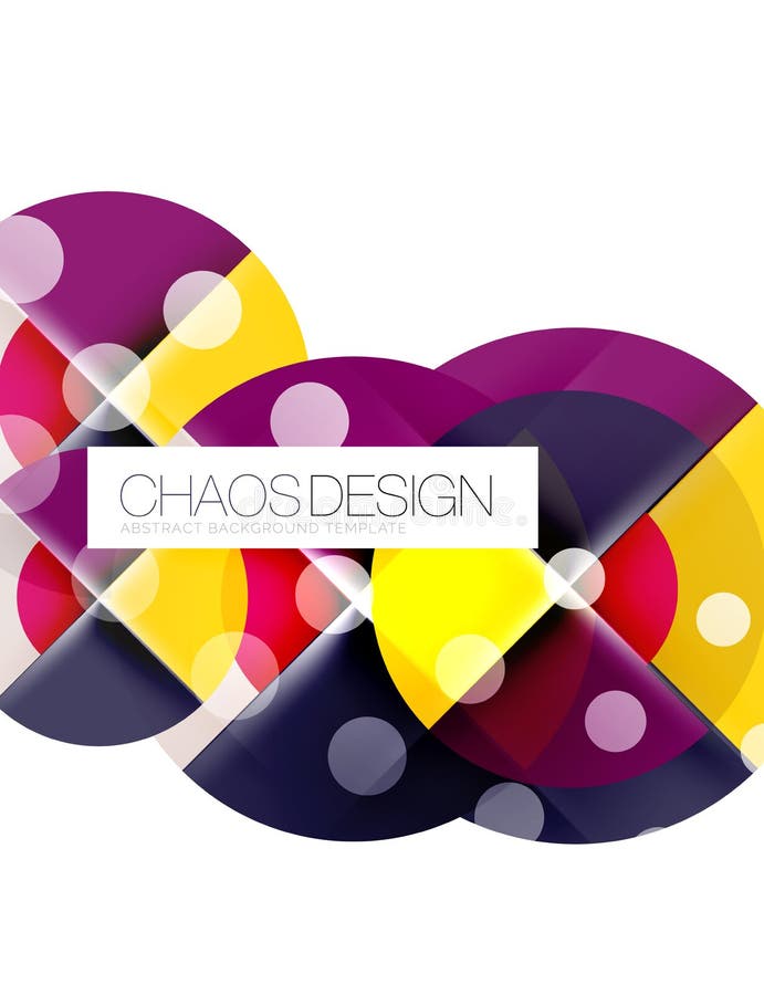 Round Shapes, Circle Banner with Sample Text Stock Illustration ...