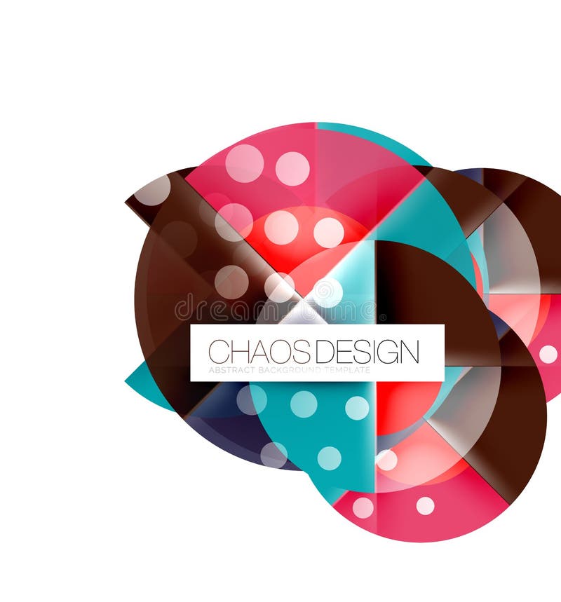 Round Shapes, Circle Banner with Sample Text Stock Illustration ...