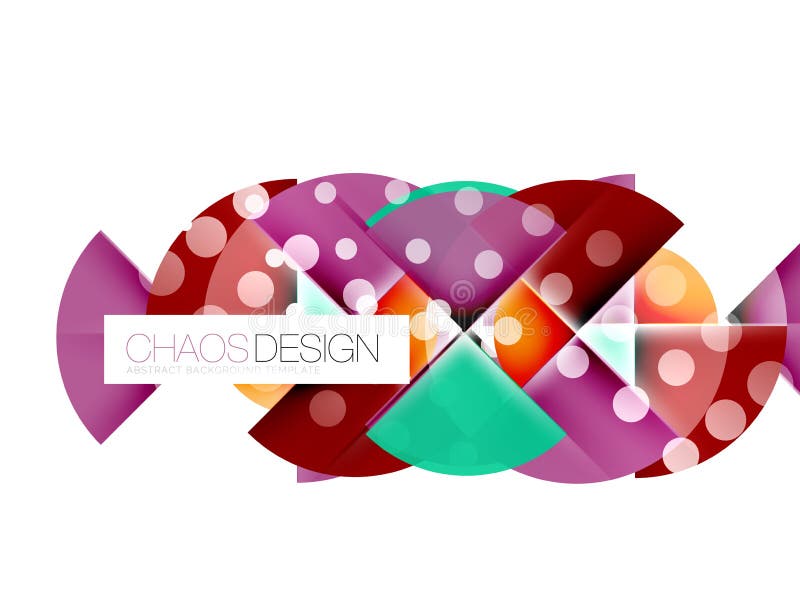 Round Shapes, Circle Banner with Sample Text Stock Vector ...