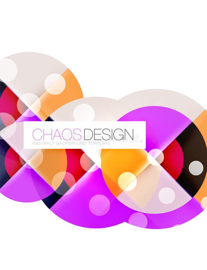 Round Shapes, Circle Banner with Sample Text Stock Vector ...