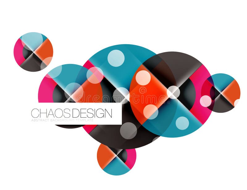 Round Shapes, Circle Banner with Sample Text Stock Vector ...