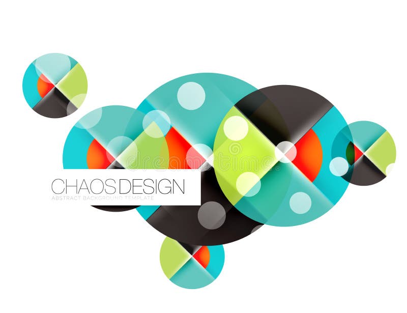 Round Shapes, Circle Banner with Sample Text Stock Vector ...