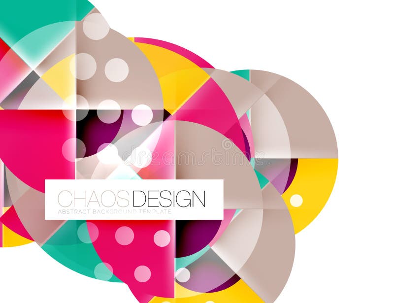 Round Shapes, Circle Banner with Sample Text Stock Vector ...