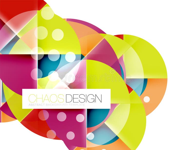 Round Shapes, Circle Banner with Sample Text Stock Vector ...