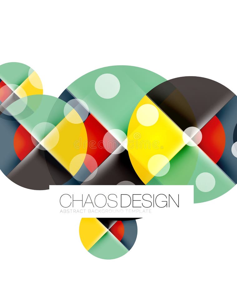 Round Shapes, Circle Banner with Sample Text Stock Vector ...