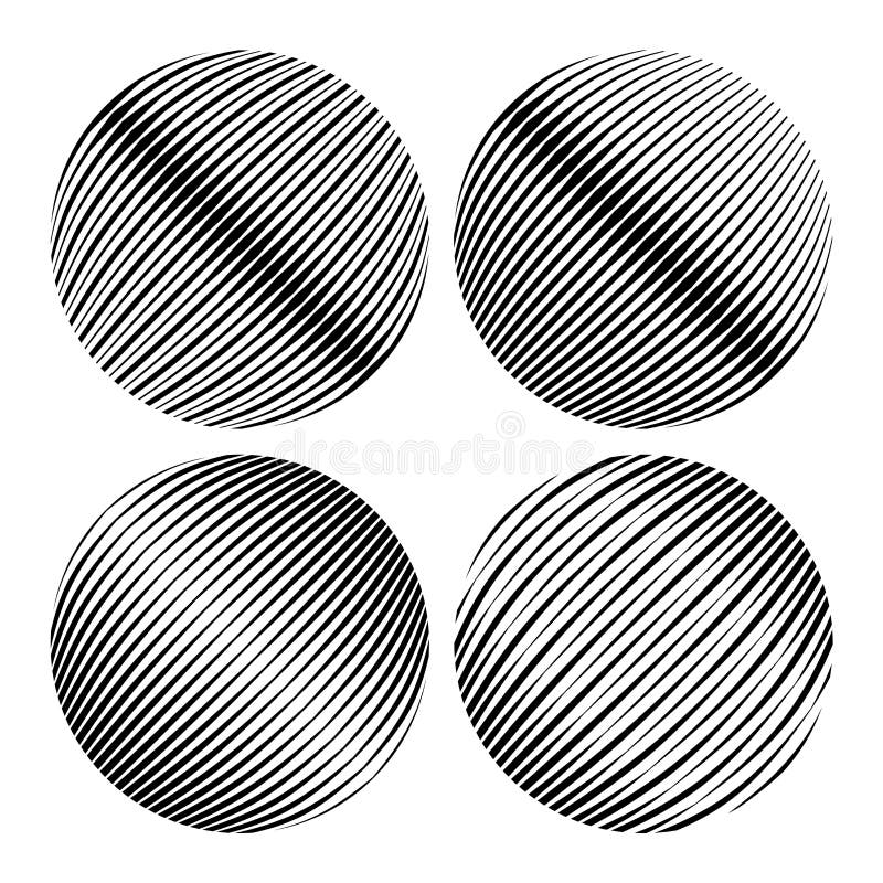 Round Shapes. Geometric Abstractions for Backgrounds and Logos Stock ...