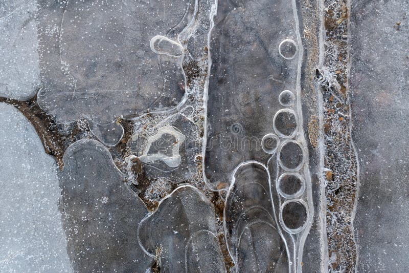 Round shapes in ice stock image. Image of abstract, outdoor - 321343367