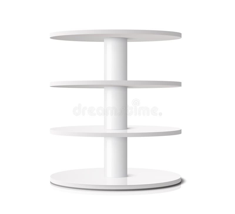 Round Shelf, Shop Display Stand or Rack Showcase Stock Vector ...