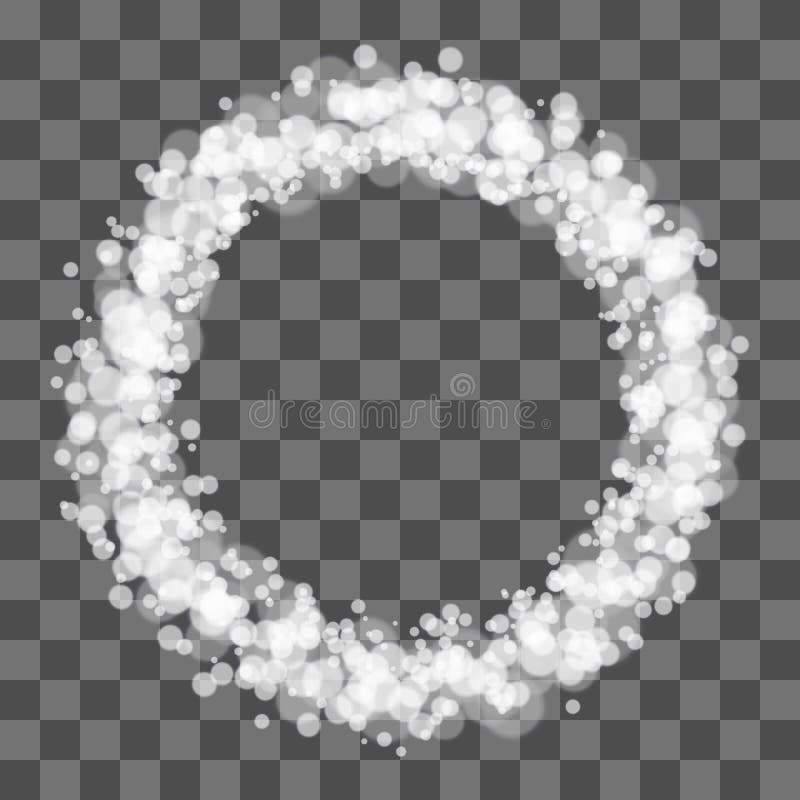 Round Shining Glitter Circular Light Frame Beautiful Abstract Luxury ...