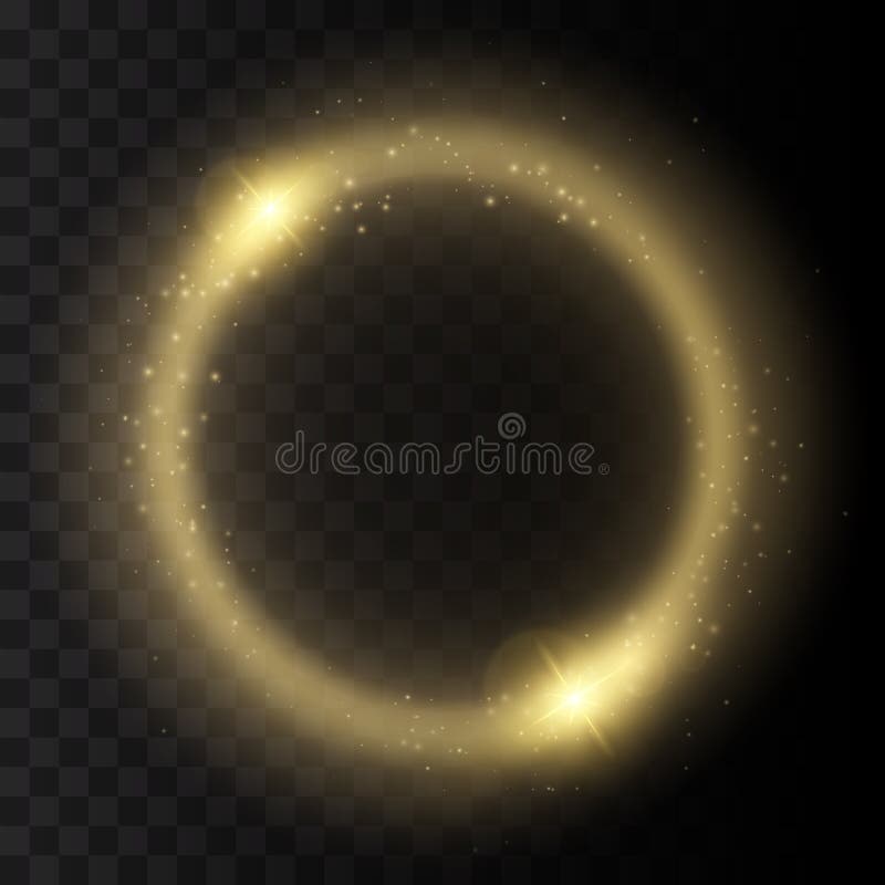 Round Shiny Frame Background with Lights. Abstract Luxury Light Ring ...