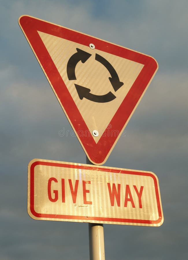 Round sign give way stock image. Image of graphic, safety - 19322669
