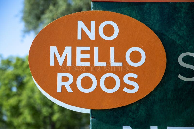 A Round Sign Stating No Mello Roos at a New Home Development Stock ...