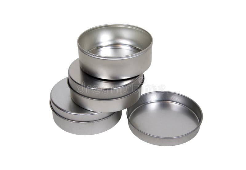 Round silver boxes stock image. Image of receive, boxes - 11644215