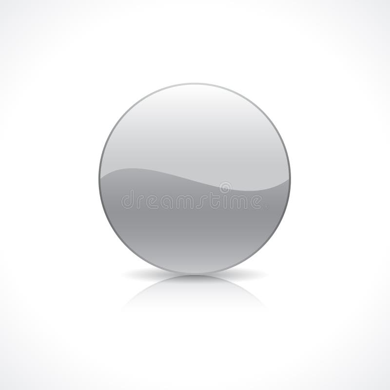 Silver Button with David S Star, Vector Illustration Stock Vector ...
