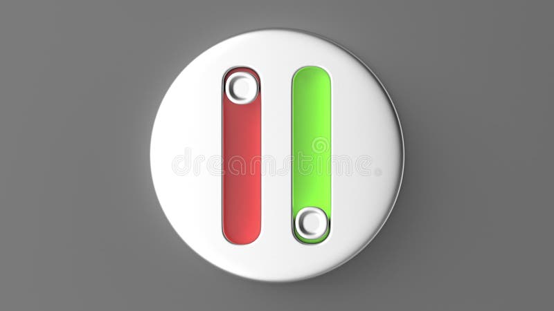Round Silver Icon with Toggle Sliders Stock Video - Video of front ...