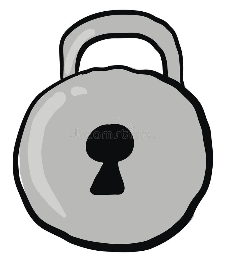 Round Lock with Numbers, Icon Stock Vector - Illustration of unlock ...