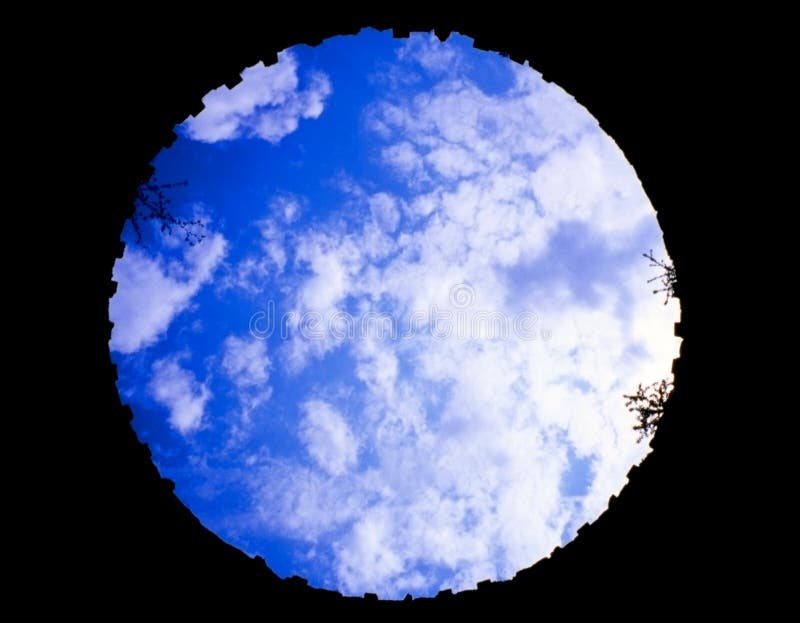Fisheye sky stock image. Image of natural, globe, cloudy - 6542995