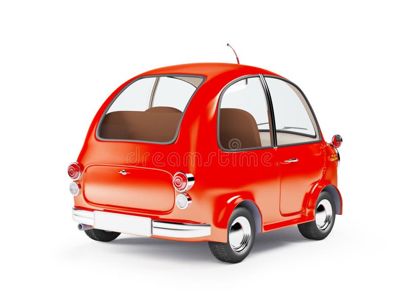 Round small car stock illustration. Illustration of family - 73171854