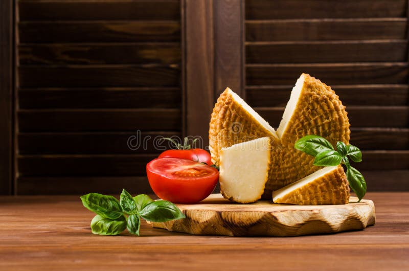 Round smoked cheese stock image. Image of healthy, mozzarella - 97361767