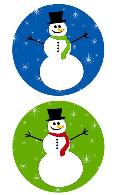 Round Snowman Icons stock illustration. Illustration of graphic - 6855490