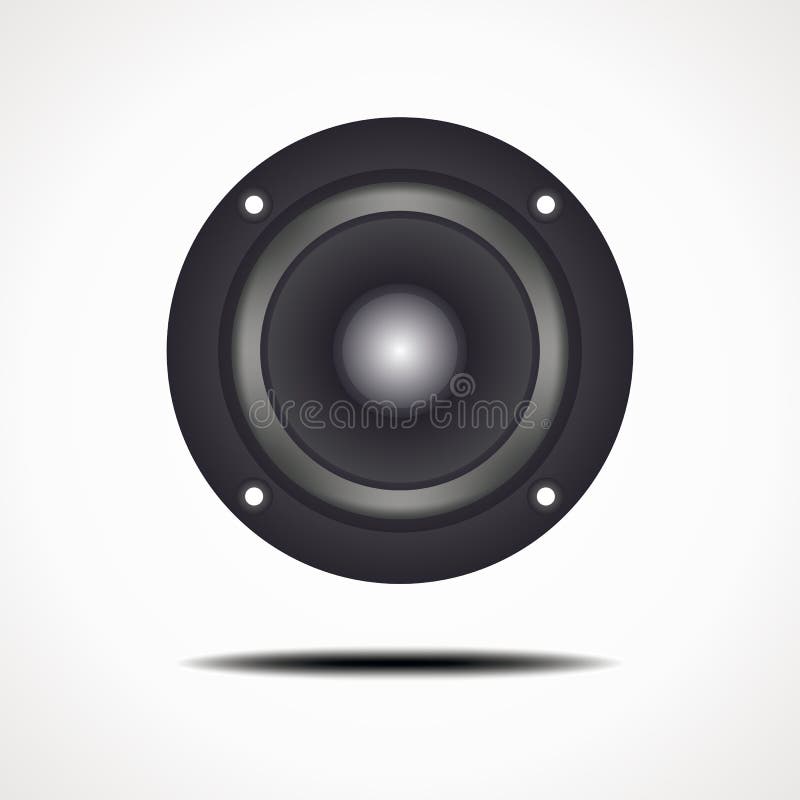 Round speaker stock vector. Illustration of rock, volume - 46058694
