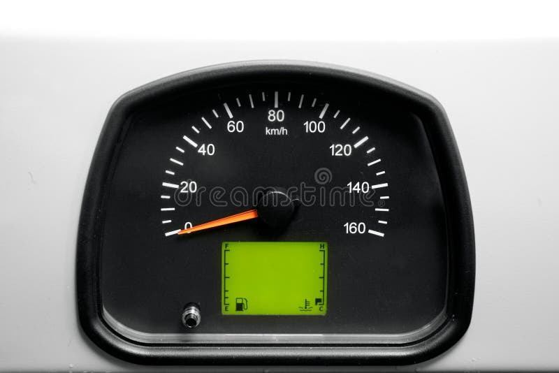 Round Speedometer, Tachometer Stock Image - Image of odometer ...