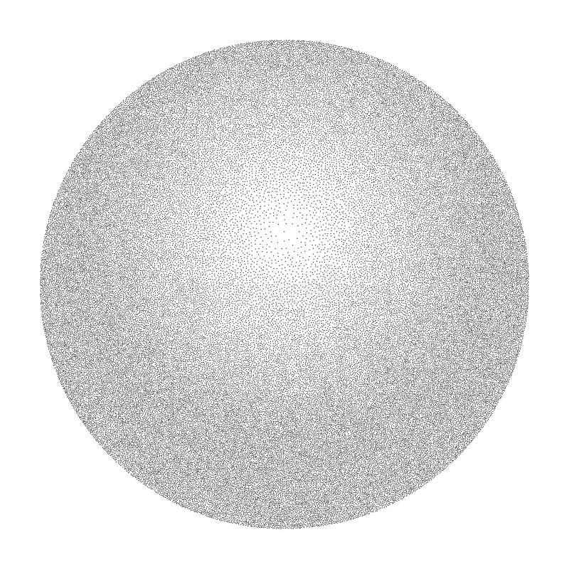 Round Sphere Grain Dot Effect, Monochrome Random Sand Noise Circle ...