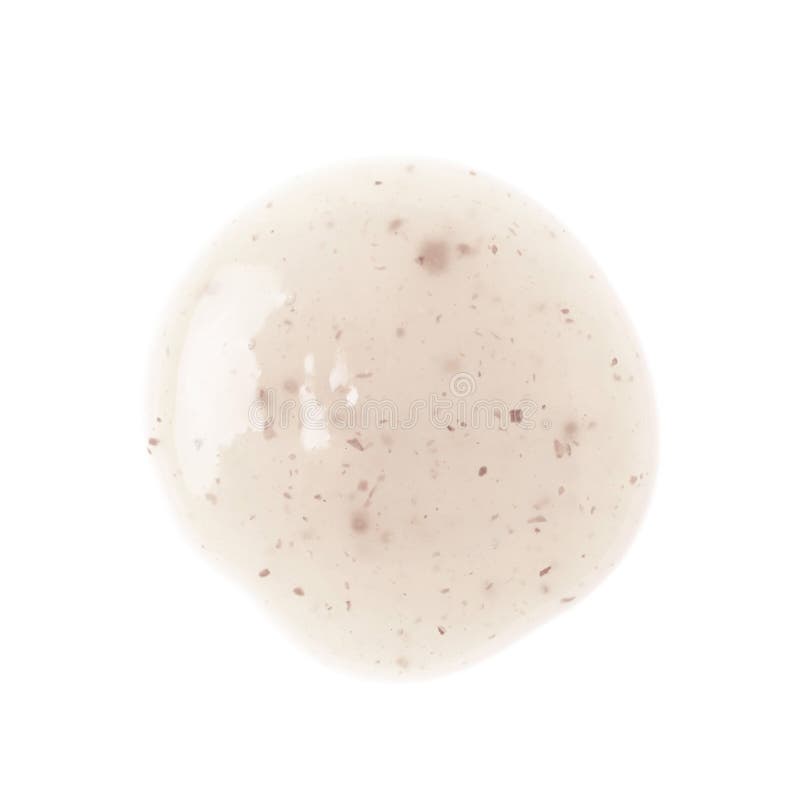 Round Spill Stain of Sauce Isolated Stock Photo - Image of cream ...