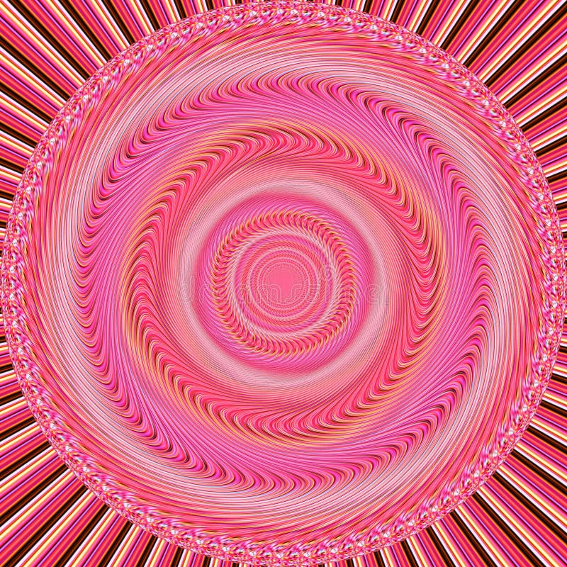 Round Spiral Pattern Picture. Image: 8311171