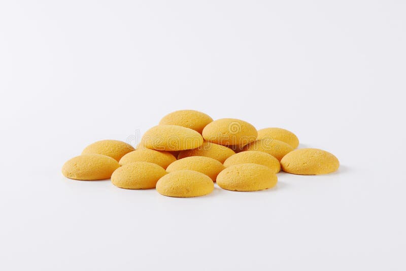 Round sponge biscuits stock photo. Image of snack, shot - 68729102
