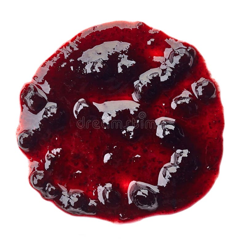 Round Spot of Blueberry Jam Stock Photo - Image of food, ingredient ...