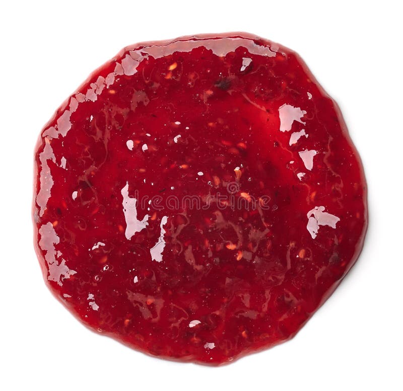 Round Spot of Raspberry Jam Stock Image - Image of healthy, fruit: 78735483