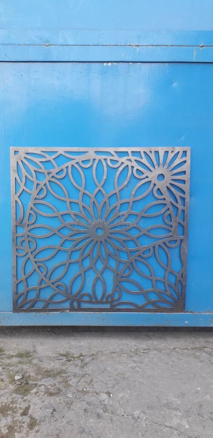 Round in the square CNC stock image. Image of designs - 276581111