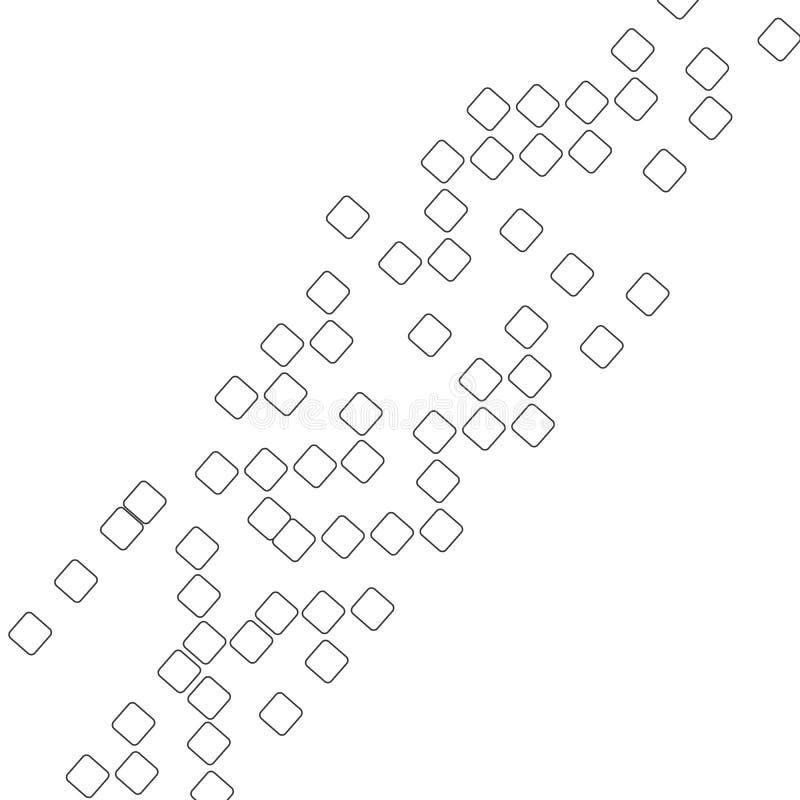 Round Square Geometric Pattern on White Background Stock Vector ...