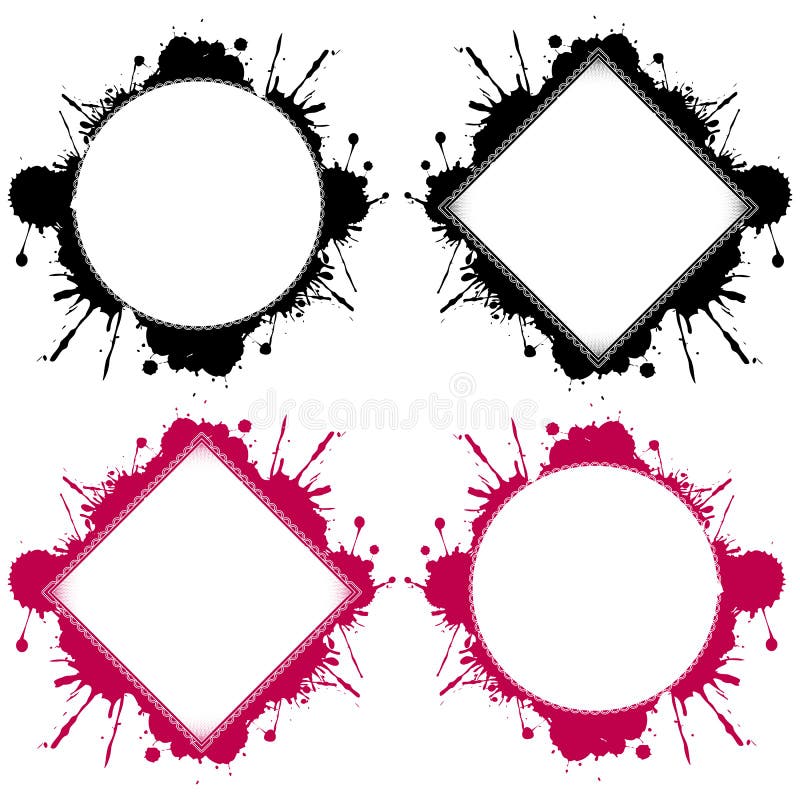 Round and square templates stock vector. Illustration of design - 22710480