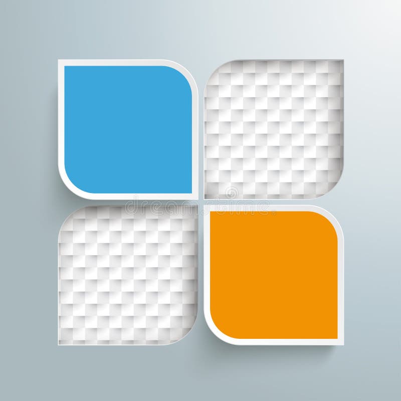 Round Squares 4 Options 2 Holes Checkered Background Stock Vector ...