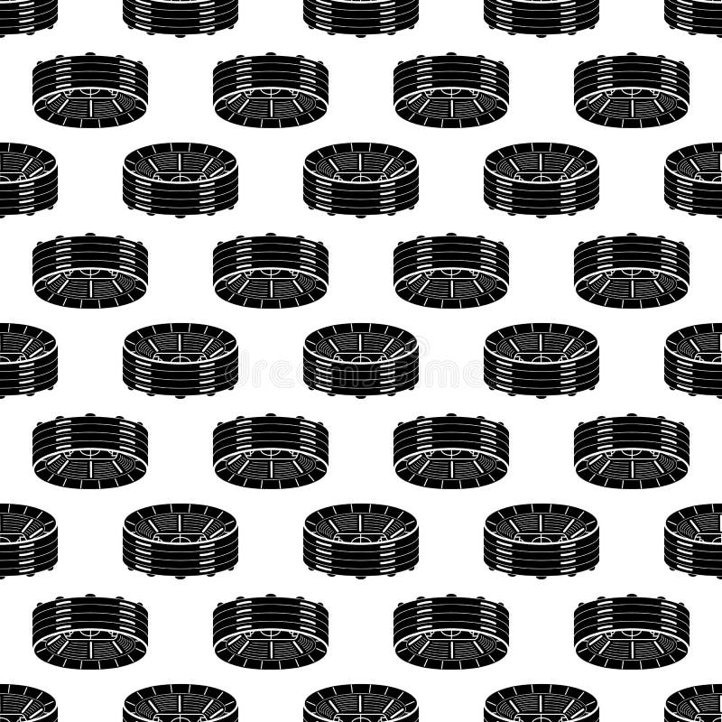 Round Stadium Pattern Seamless Vector Stock Vector - Illustration of ...