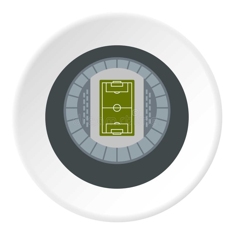 Round Stadium Top View Icon Circle Stock Vector - Illustration of ball ...