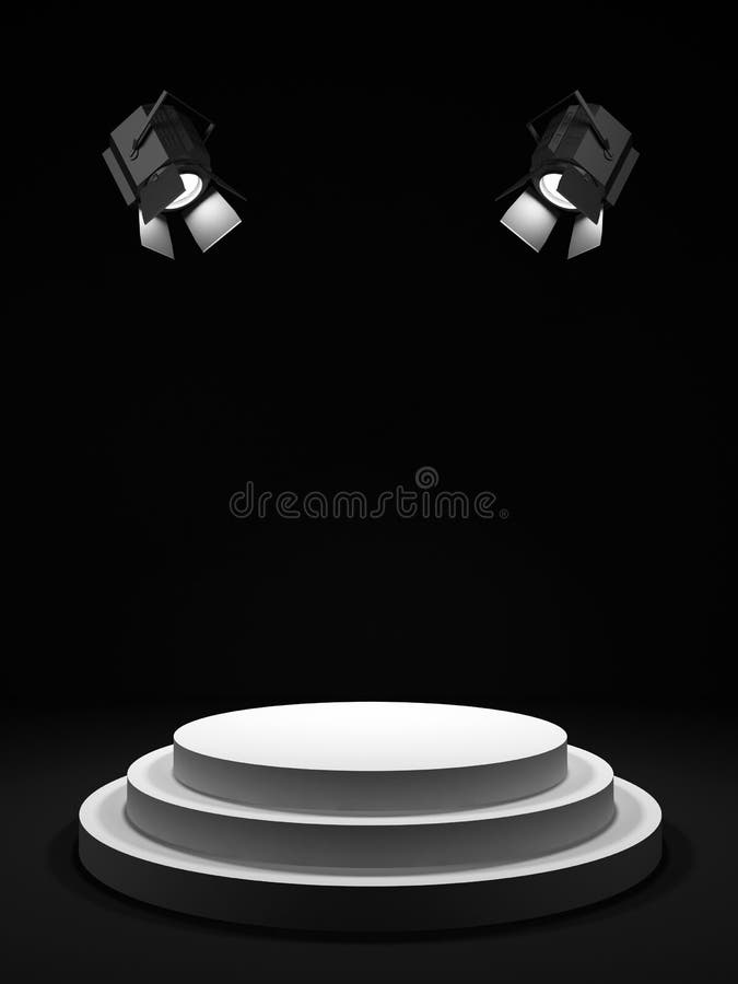 Round stage stock illustration. Illustration of hall - 24592541