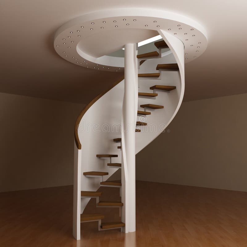 Round stair stock illustration. Illustration of architecture - 19000811