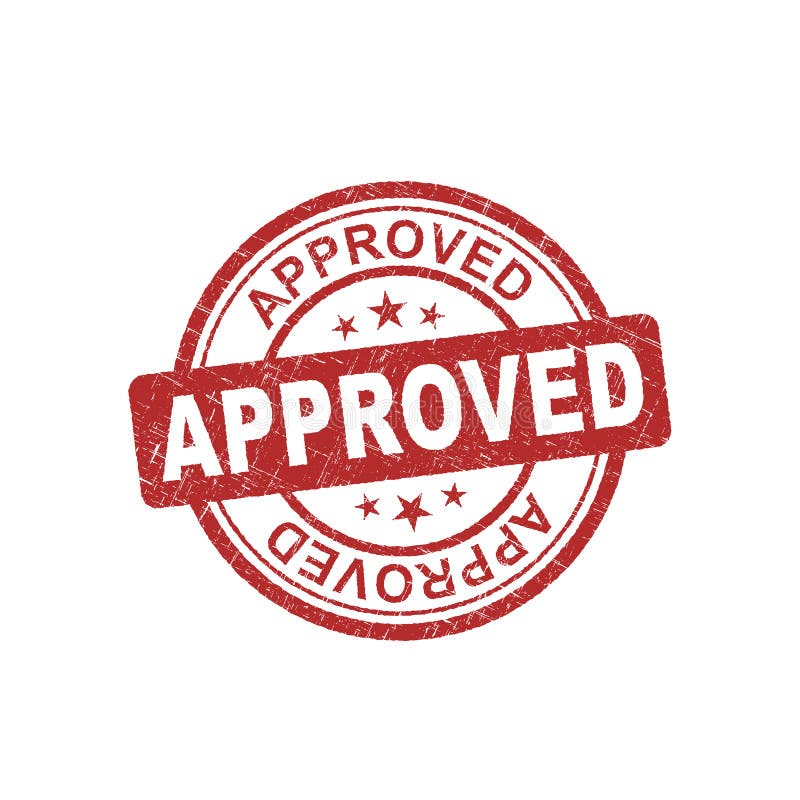 Round Red Stamp Approval Stock Illustrations – 1,296 Round Red Stamp ...